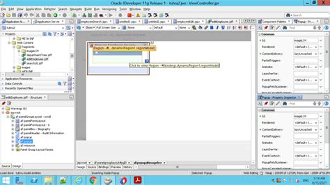 Task Flow Showing Up As Empty When Used As A Region In Jsp Page Oracle Forums