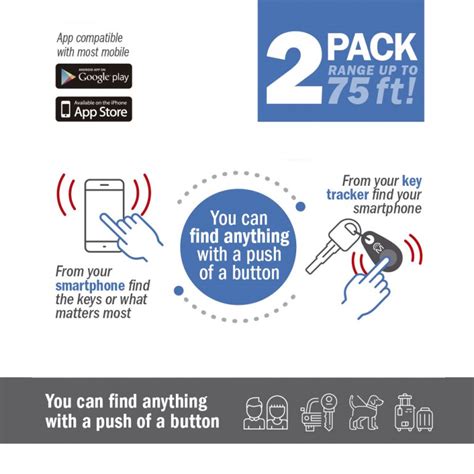 Bluetooth Key Tracker Blue And Black CJ GLOBAL Inc