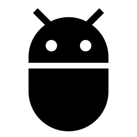 Android Robot Icon Vector Bot Symbol Design Free Svg Clipart Cut File
