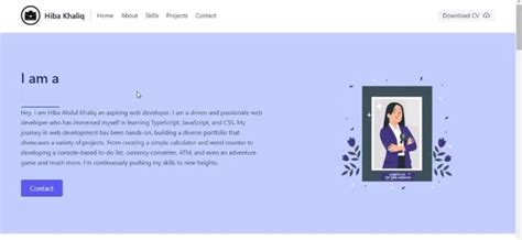 Hiba Khaliq On Linkedin Webdevelopment Nextjs Tailwindcss Personalportfolio Responsivedesign