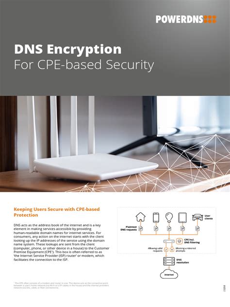 Powerdns Brochure Dns Encryption For Cpe Based Security Linkedin Pdf Domain Name System