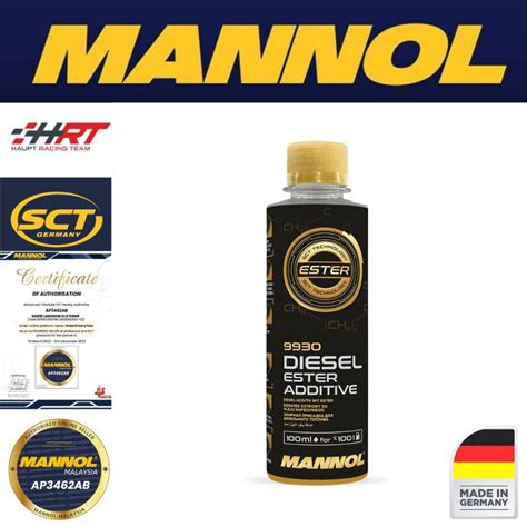 Mannol Diesel Ester Additive Mn9930 Made In Germany 250ml Special