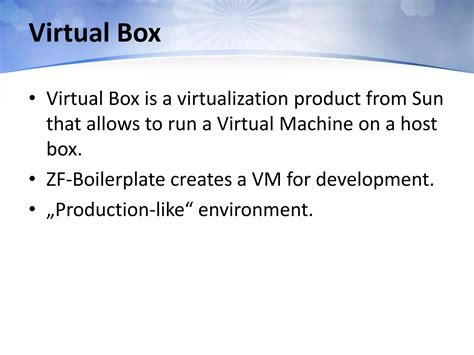 Introduction To Zend Framework Boilerplate Ppt