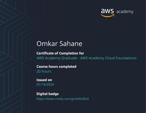 Omkar Sahane On Linkedin Aws Cloudcomputing Certificationjourney