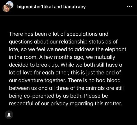 Charlie And Tiana Have Broken Up R Penguinz0