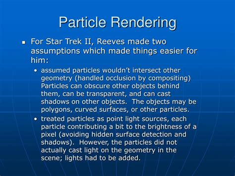 Ppt Particle Systems Powerpoint Presentation Free Download Id730860