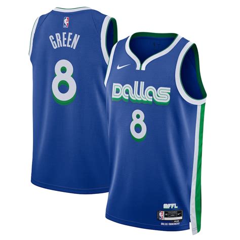 Dallas Mavericks Josh Green Nike City Edition Blue Nba Jersey