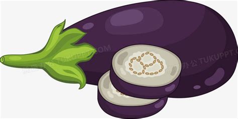 卡通茄子矢量图PNG图片素材下载 茄子PNG 熊猫办公