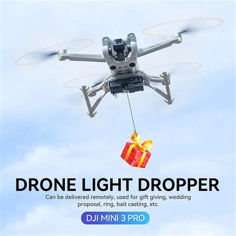 Dji 미니 3 프로 드론 에어 드로퍼 드롭 릴리스 플레이로드 전달 시스템 해변 낚시 선물 구조 액세서리