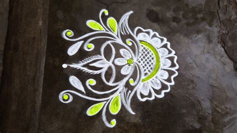 Apartment Rangoli For Beginners Kutty Kutty Kolam Beginners Rangoli Designs Youtube