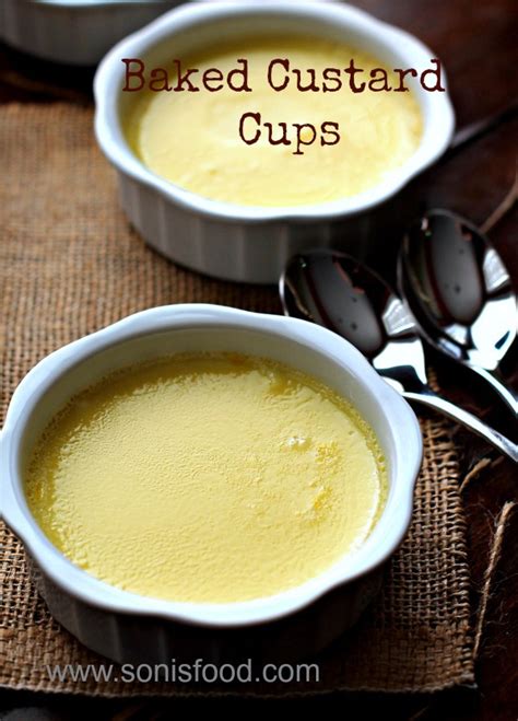 Baked Custard Cups — Sonis Food