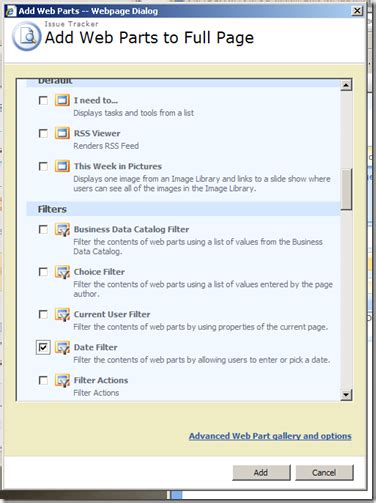 Sharepoint Date Filter Filtering A List By Greater Than Or Equal To