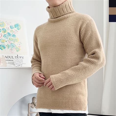 Ott 1018 남자도톰목폴라니트스웨터 온채널 Ott 1018 남자도톰목폴라니트스웨터 온채널