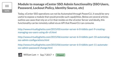 Powercli Module For Managing Vcenter Single Sign On Sso Rvmware