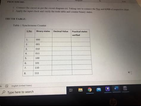 Solved Procedure 1 Connect The Circuit As Per The Circuit