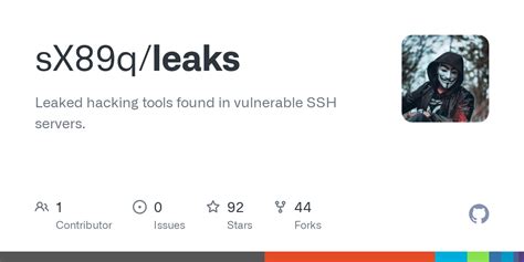 Github Sx89qleaks Leaked Hacking Tools Found In Vulnerable Ssh Servers Github Sx89qleaks Leaked Hacking Tools Found In Vulnerable Ssh Servers