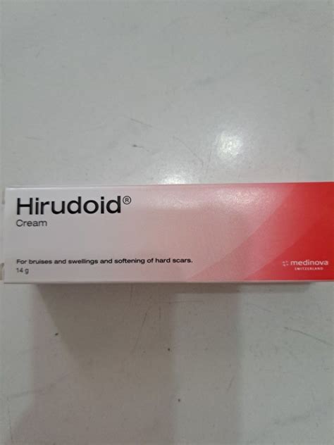 Hirudoid For Bruises And Swellings And Softening Of Hard Scars