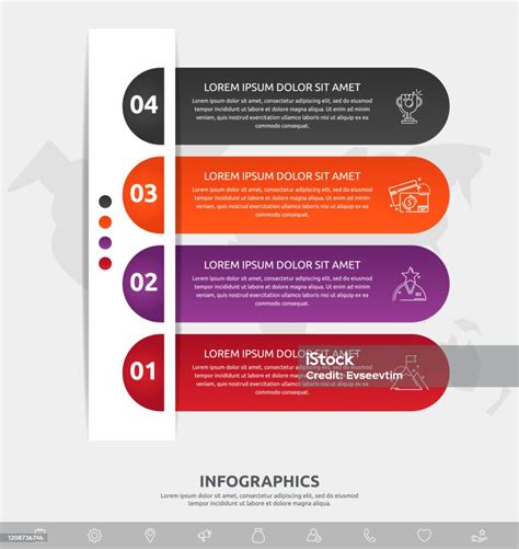벡터 인포그래픽 플랫 템플릿입니다 네 개의 다이어그램 그래프 순서도 타임 라인 마케팅 프리젠 테이션에 대한 아이콘 모양 0명에 대한 스톡 벡터 아트 및 기타 이미지 Istock