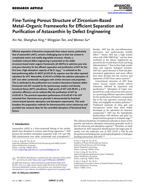 Pdf Fine‐tuning Porous Structure Of Zirconium‐based Metalorganic