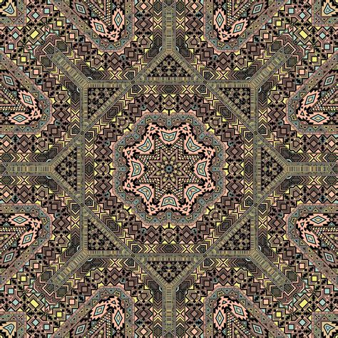 Premium Vector Abstract Seamless Pattern With Geometric Elements