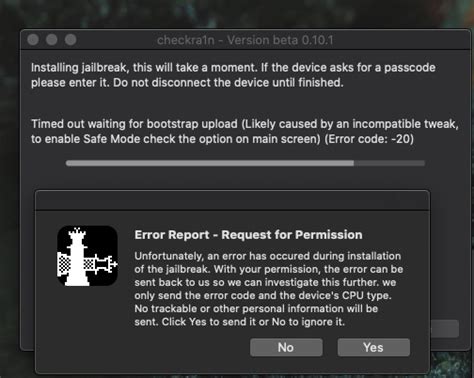 Error 20 Ios134 Iphone8 · Issue 1194 · Checkra1nbugtracker · Github