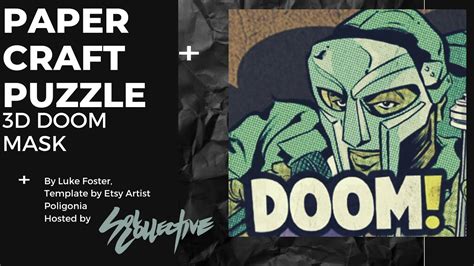 Paper Crafts How To Make A MF Doom Mask YouTube