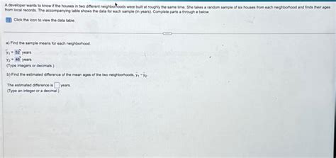 solved from local records the accomparying table shows the