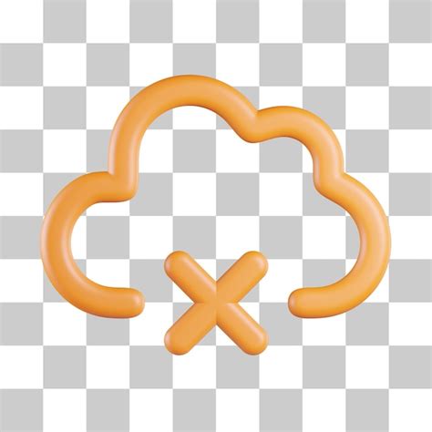 Cloud Remove 3d Icon Premium Psd