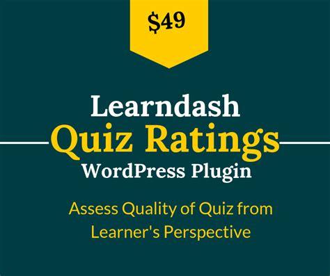 Learndash Quiz Rating Plugin