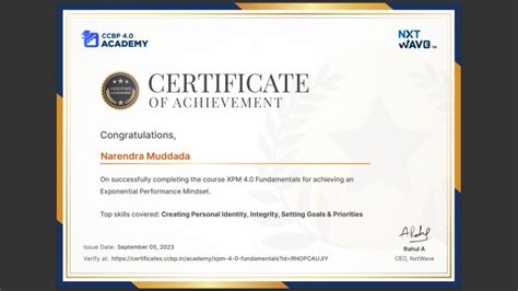 Narendra Muddada On Linkedin Hurrah Successfully Completed Xpm 40 Fundamentals Course And