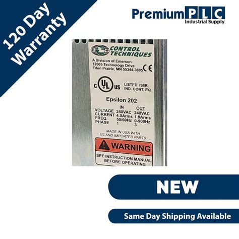 New Control Techniques Emerson Ei 202 00 000 Epsilon Servo Drive P N — Premiumplc