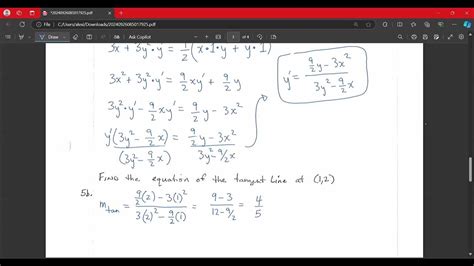 Implicit Differentiation Logarithmic Differentiation Tangent Lines And Linearization Part 2