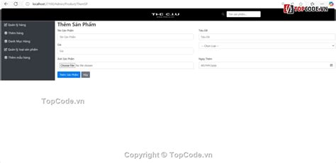 Code Web Shop Thời Trang đơn Giản Aspnet C