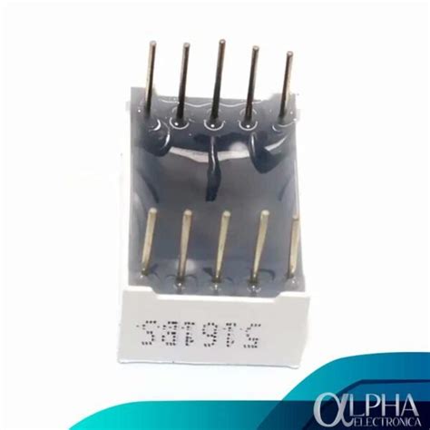 Display de Segmentos Anodo Común Rojo Electrónica Alpha Guatemala