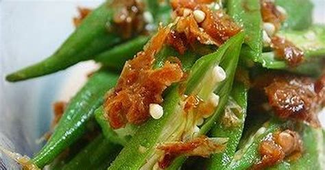 さっぱりまろやか、オクラの梅かつお和え By Chinacafe レシピ レシピ 料理 レシピ 料理