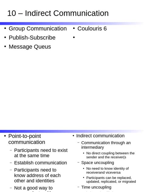 10 Indirect Communication Pdf