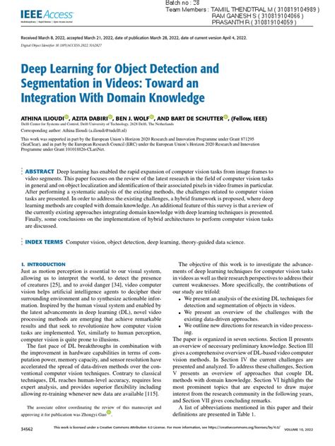 Deep Learning For Object Detection And Segmentation In Videos Toward An Integration With Domain