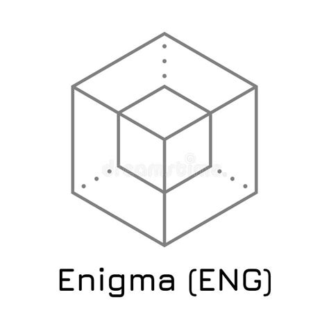 Enigma Vector Line Icon Linear Concept Outline Sign Symbol Stock