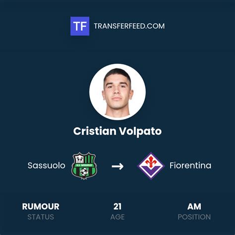 Cristian Volpato Transfer From Sassuolo To Fiorentina Transferfeed