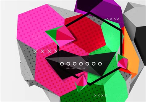 Color 3d Geometric Composition Poster Background Background Pastel Volume Background Image