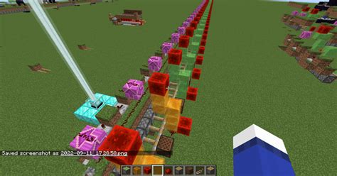 Mostly Instant Piston Redstone Line R Minecraft