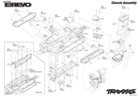 Exploded View Traxxas E Revo 1 10 Chassis Astra