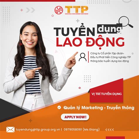 ThÔng BÁo TuyỂn DỤng Lao ĐỘng Tập đoàn Ttp