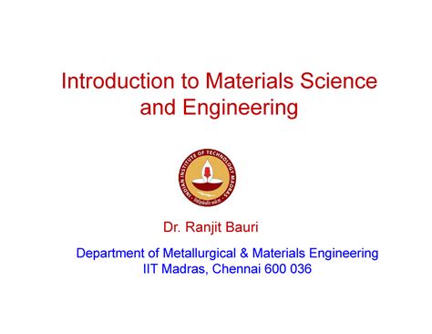 Introduction To Material Science Lecture Notes At Earl Sigala Blog
