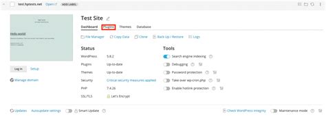 how to manage wordpress plugins in plesk hostpapa support