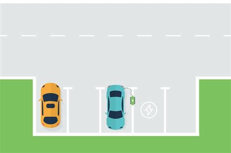 전기 자동차 배경 무료 벡터