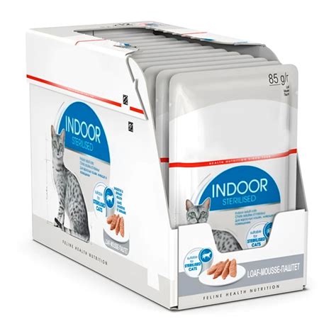 Влажный корм для кошек Indoor Sterilised Корм премиум класса для стерилизованных кошек 12 шт х