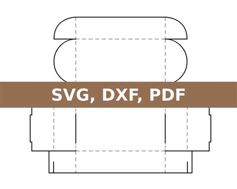 Rectangle Box Template Rectangular Box Shipping Box Etsy Australia