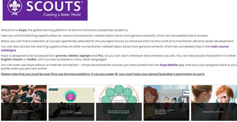 Scouting In Humanitarian Settings Action Kit Scout Learning Zone