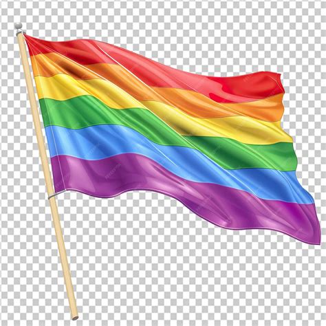 Premium Psd Rainbow Flag Symbolizing Lgbtq Pride And Diversity